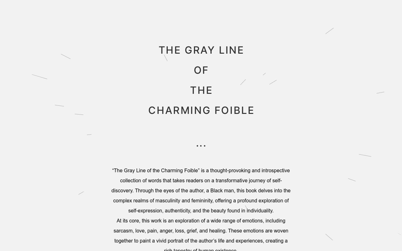 The Gray line of the Charming Foible